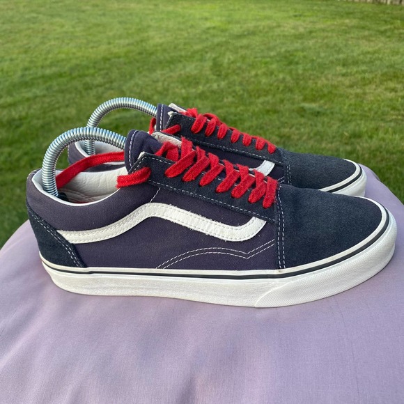 Vans | Shoes | Vans Off The Wall Old Skool Blue Unisex Sz M 8 W95 ...